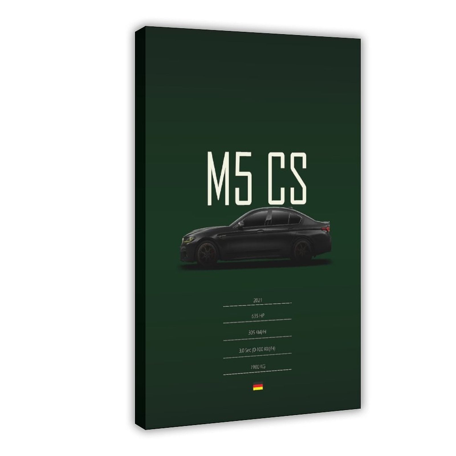 2021 BMW M5 CS Car Sports Car Black Poster Canvas Art Poster and Wall ...