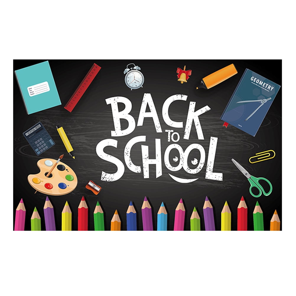 2021 Back to School Backdrop Class First Day Blackboard Banner School ...