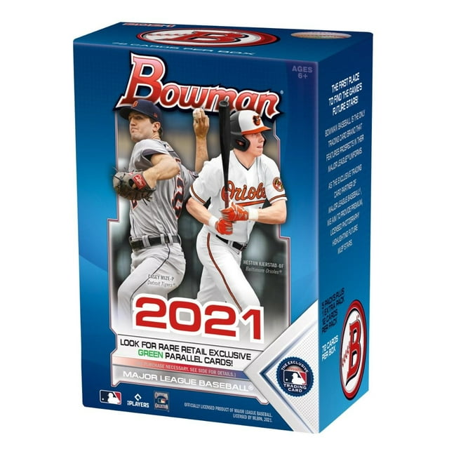Bowman 2021 Baseball 6-Pack Blaster Box - Retail Exclusive Green ...
