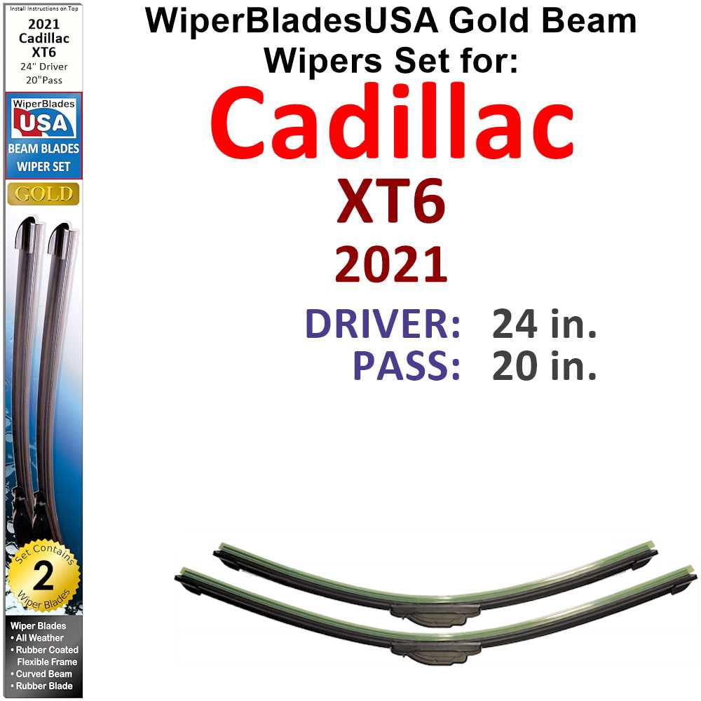 2021 Cadillac XT6 Beam Wiper Blades Wipers WBUSA (Set of 2) - Walmart.com