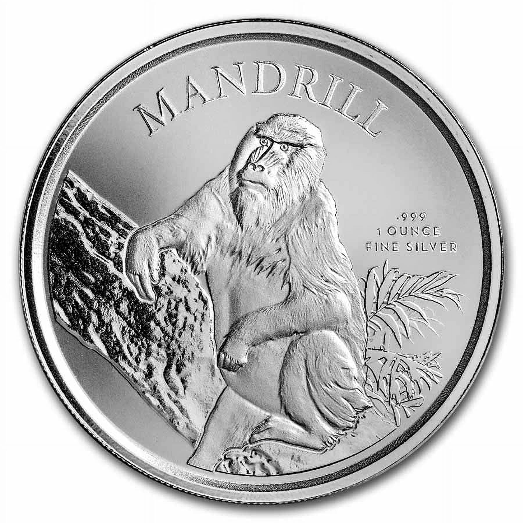 2021 Cameroon 1 oz Silver Mandrill BU - Walmart.com