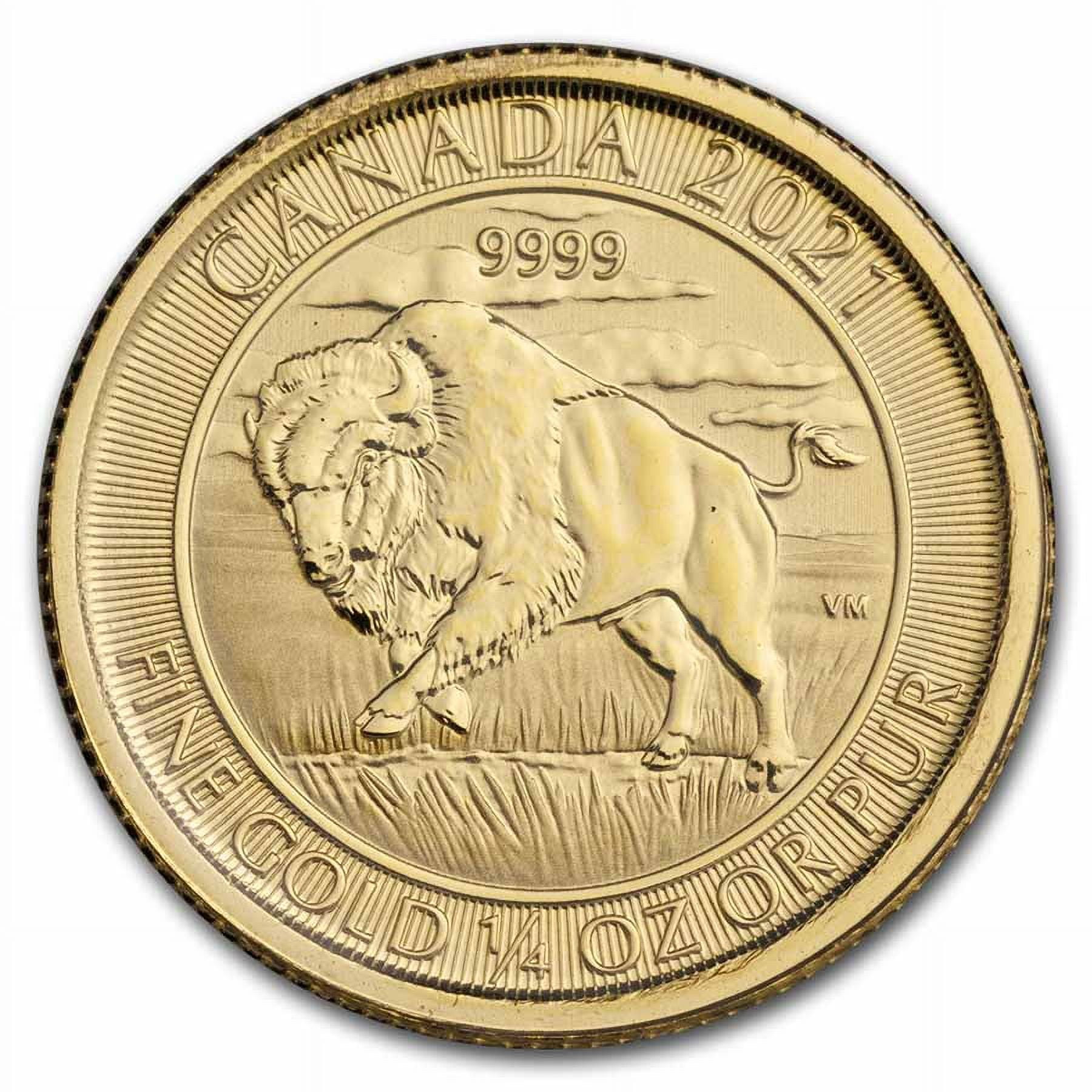 2021 Canada 1/4 oz Gold Buffalo BU - Precious Metals Coin - Walmart.com