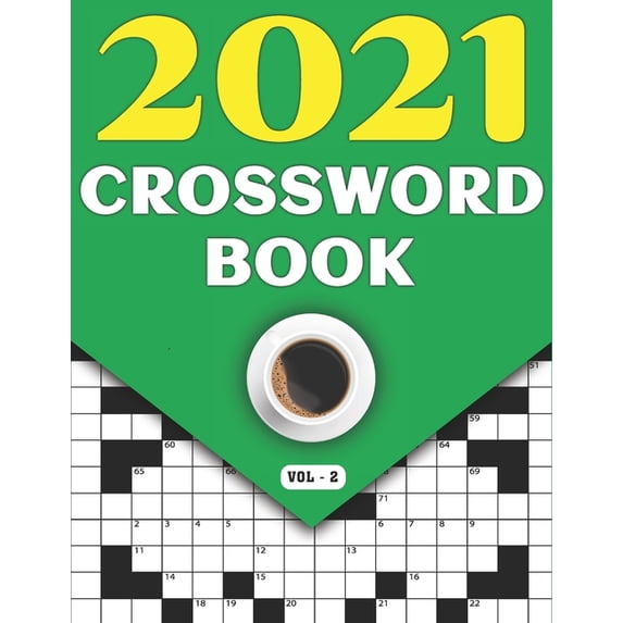 2021 Crossword Book: Adults Crossword Puzzle Game Book For Seniors Men ...