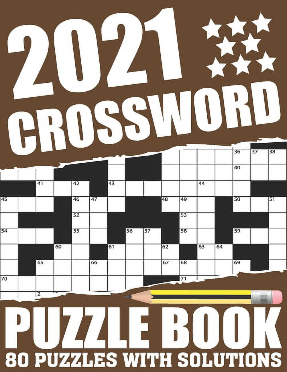 2021 Crossword Puzzle Book: Easy To Read 2021 Crossword Brain Game Book ...