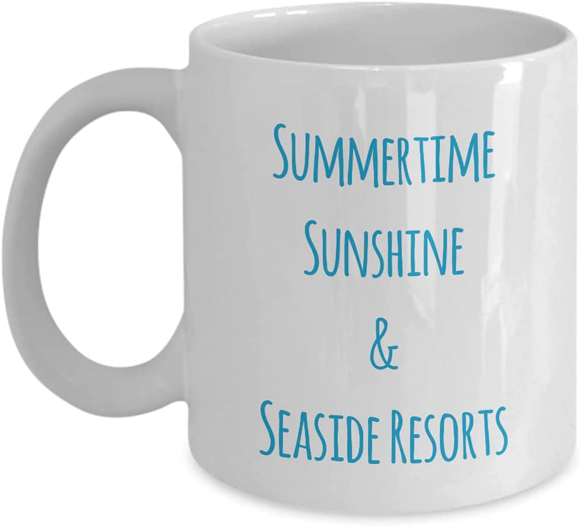 2021 Cute Summer Mugs Summertime Sunshine & Seaside Resorts a Perfect ...