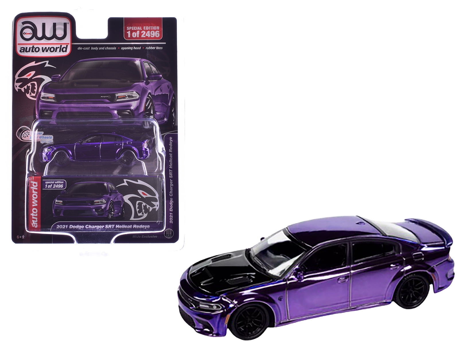 2021 Dodge Charger SRT Hellcat Redeye Purple Chrome with Black Hood ...