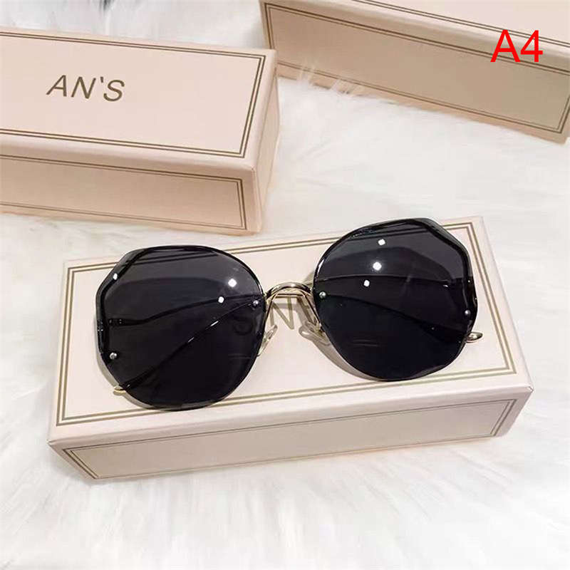 2021 Fashion Gradient Women Ocean Water Cut Trimmed Lens Sun Glasses ...