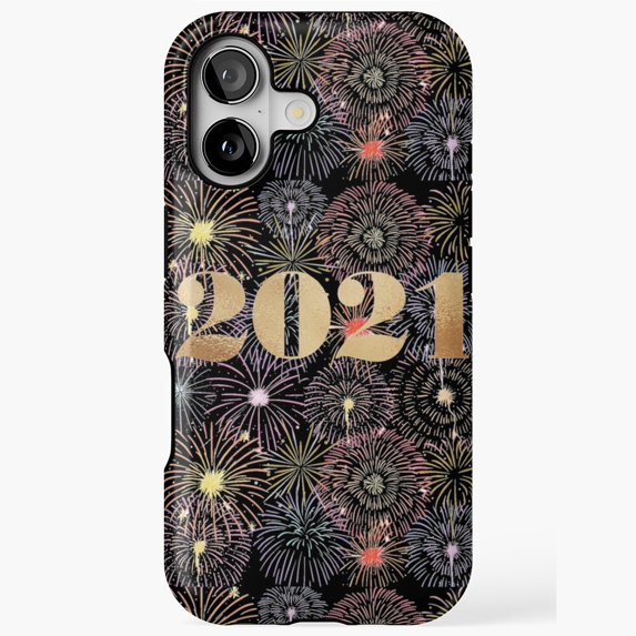 2021 Fireworks Celebration Art Phone Case with iPhone 17 to 11 Pro Max ...