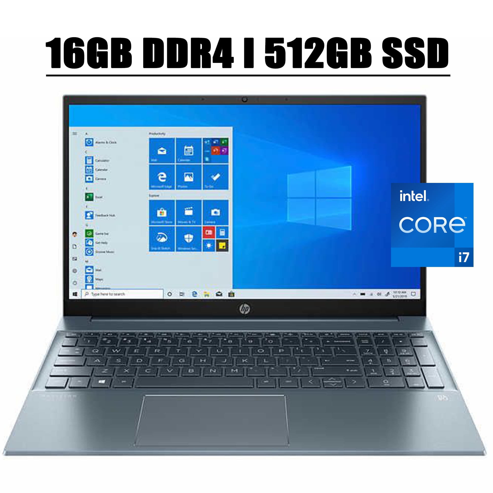 2021 Flagship HP Pavilion 15 Laptop Computer 15.6" FHD IPS Touchscreen Display 11th Gen Intel ...