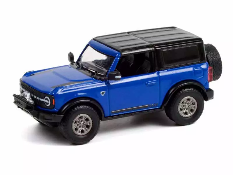 2021 Ford Bronco 2-Door VIN #001 Blue 1:64 Scale Model Car - Greenlight ...