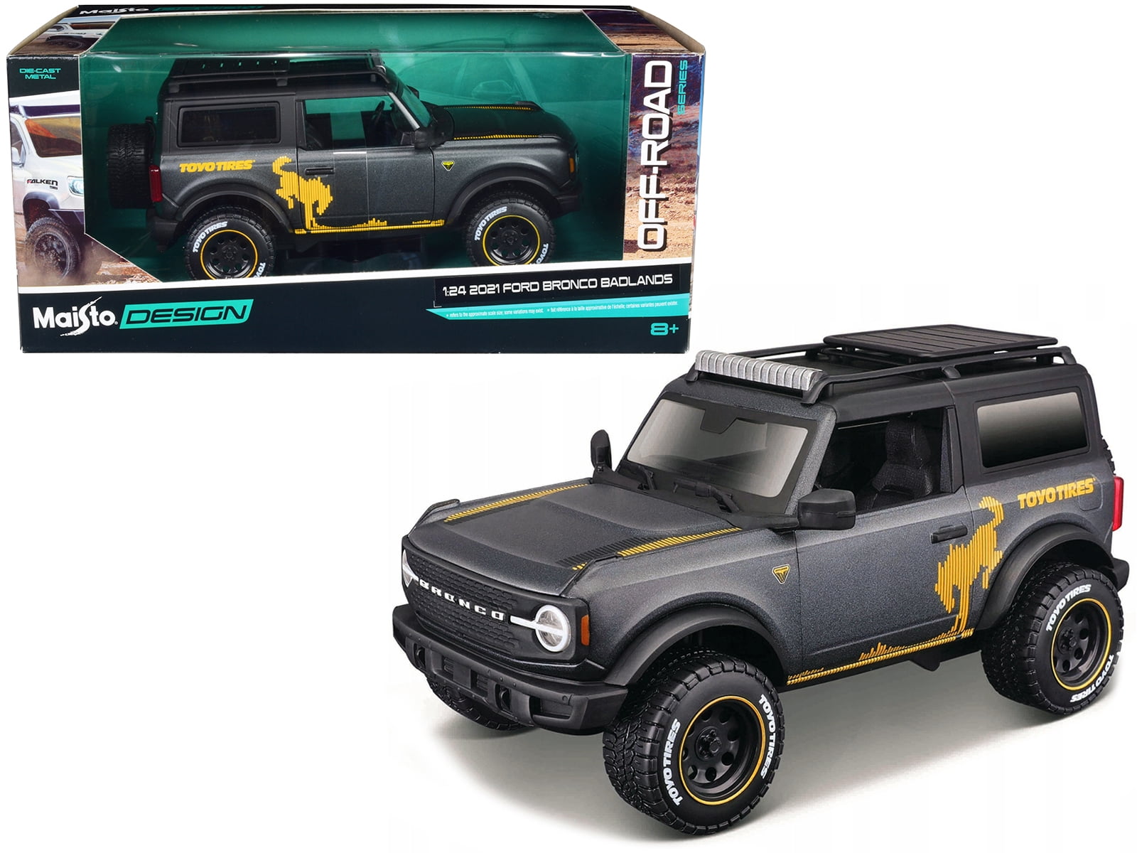 2021 Ford Bronco Badlands Dark Gray Metallic with Gold Graphics and ...