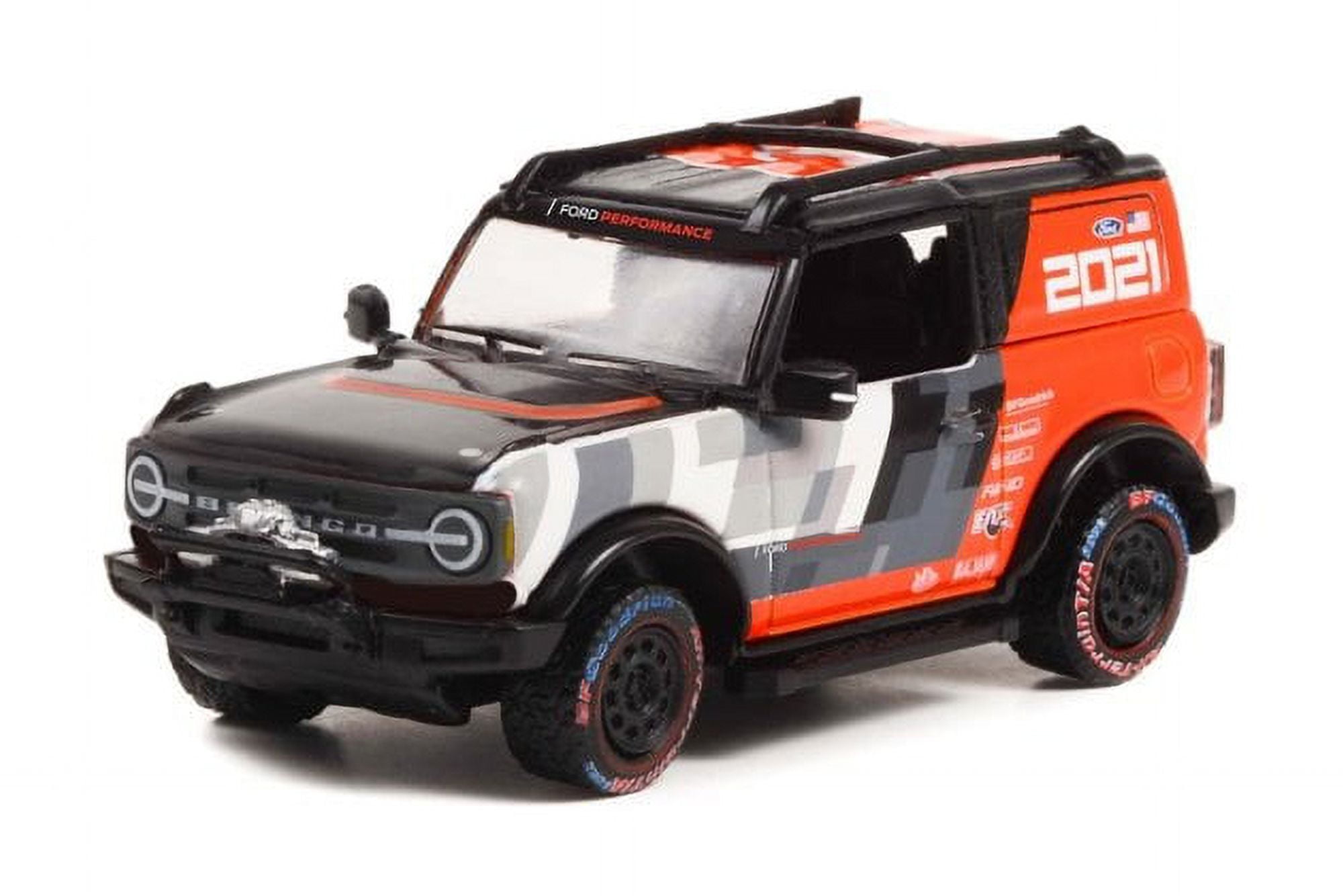 2021 Ford Bronco , Orange - Greenlight 30349/48 - 1/64 Scale Diecast ...