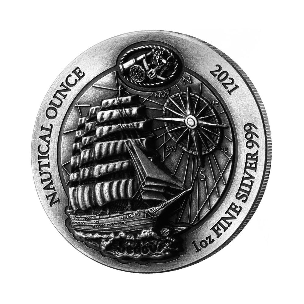 2021 Franc50 Rwanda Nautical Ounces - Sedov High Relief 1 oz Silver ...