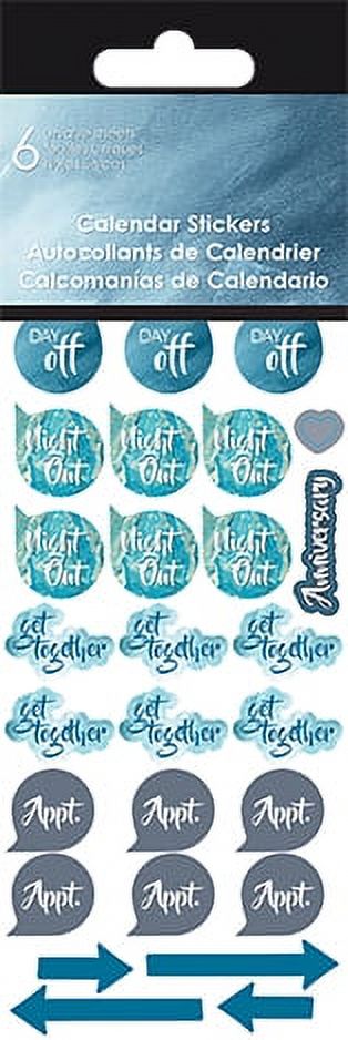2021 Frosted Calendar Stickers - Walmart.com