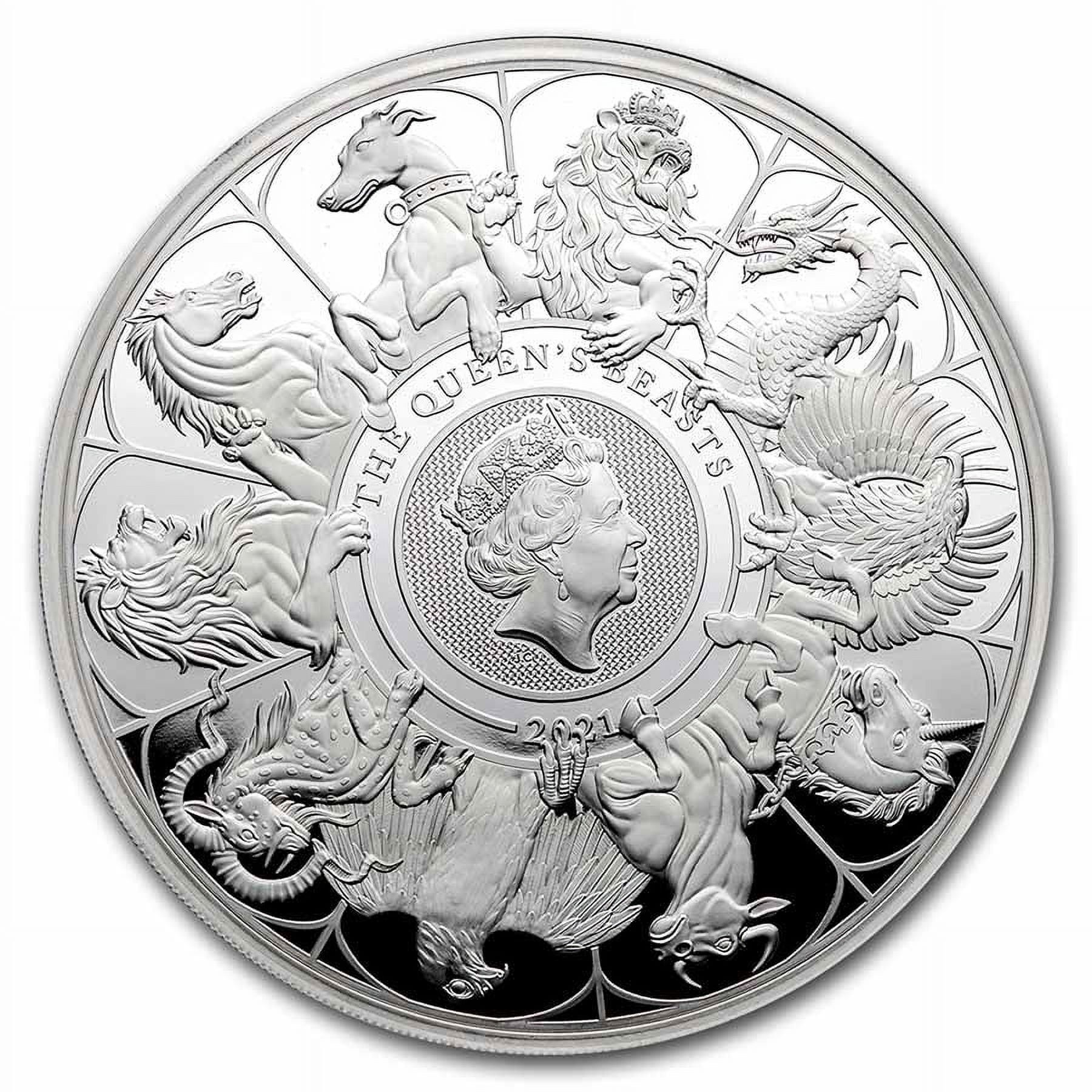 2021 GB 1 kilo Silver Queen's Beast Collector (w/Box, COA) - Walmart.com