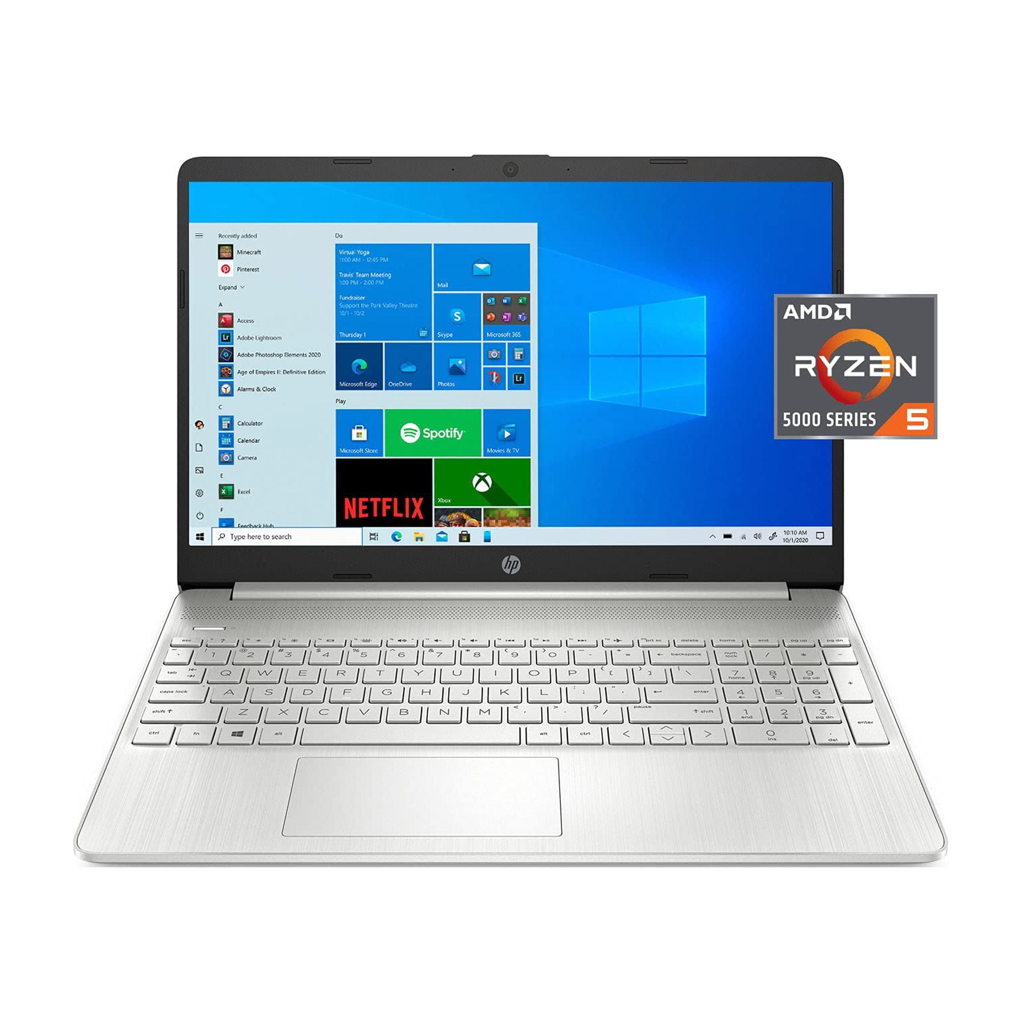 2021 HP 15.6inch FHD Thin and Light Laptop, AMD Ryzen 5 5500U 6-core ...