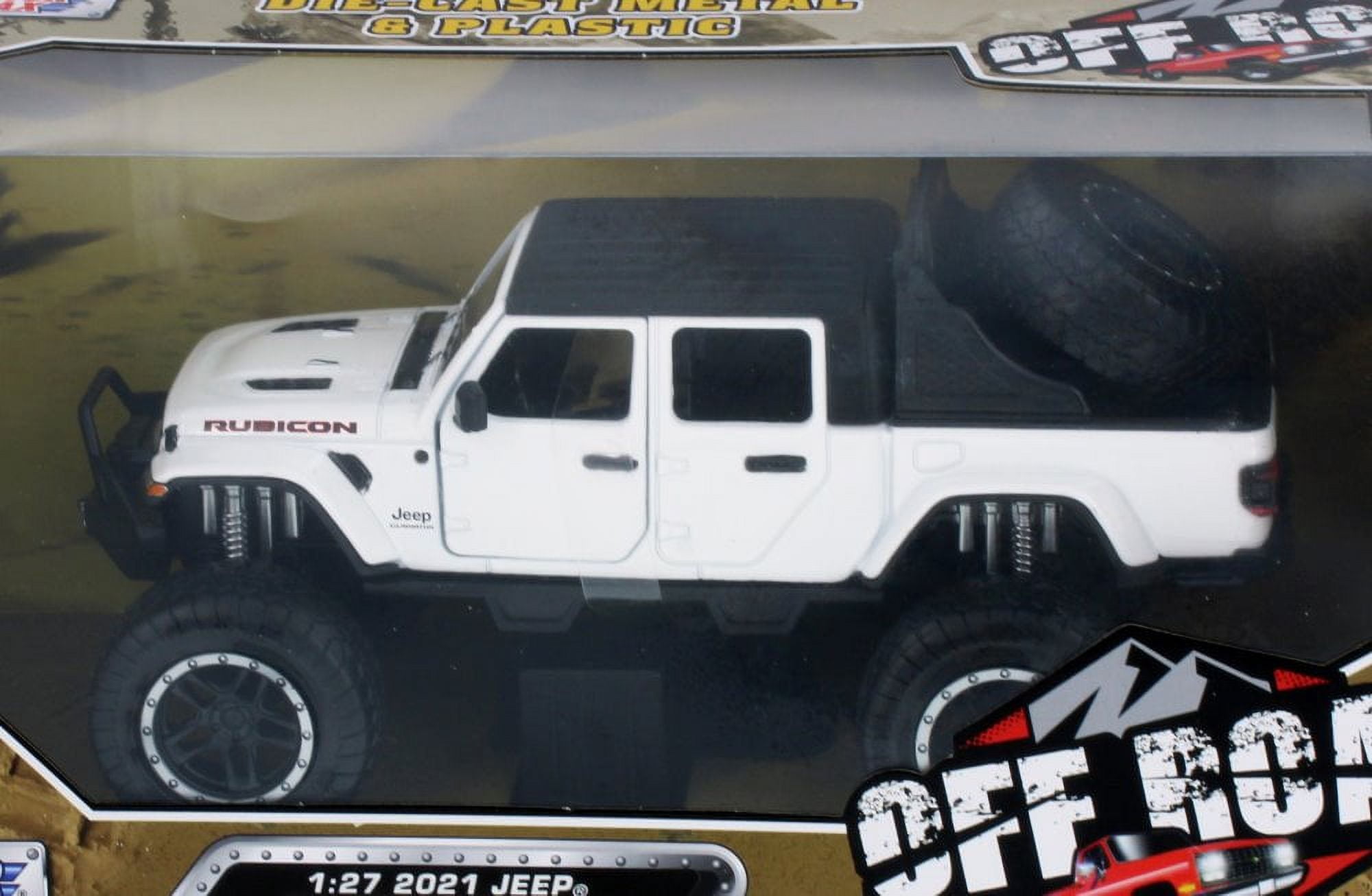 2021 Jeep Gladiator Rubicon, White - Motor Max 79145WWT - 1/27 scale ...