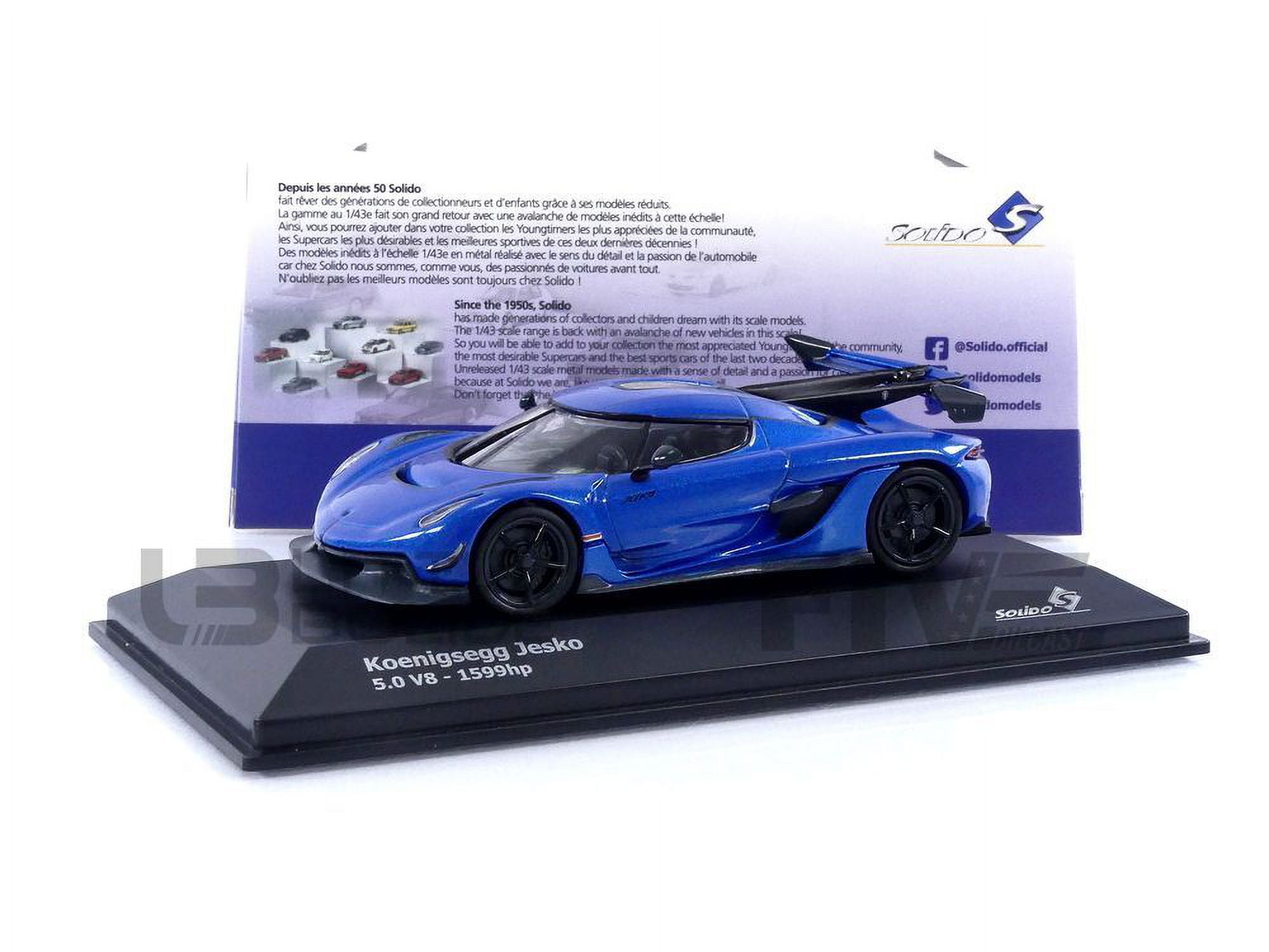 2021 Koenigsegg Jesko Imperial Blue Metallic 1/43 Diecast Model Car by ...