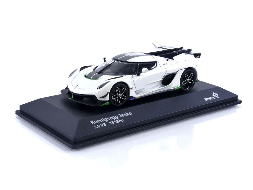 Solido 2021 Koenigsegg Jesko Diecast Model Car, Pearl White Metallic ...