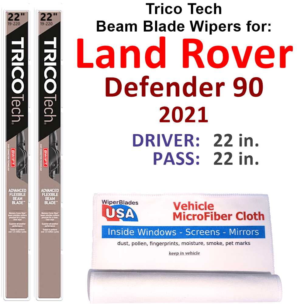 2021 Land Rover Defender 90 Beam Blade Wipers (Set of 2) - Walmart.com