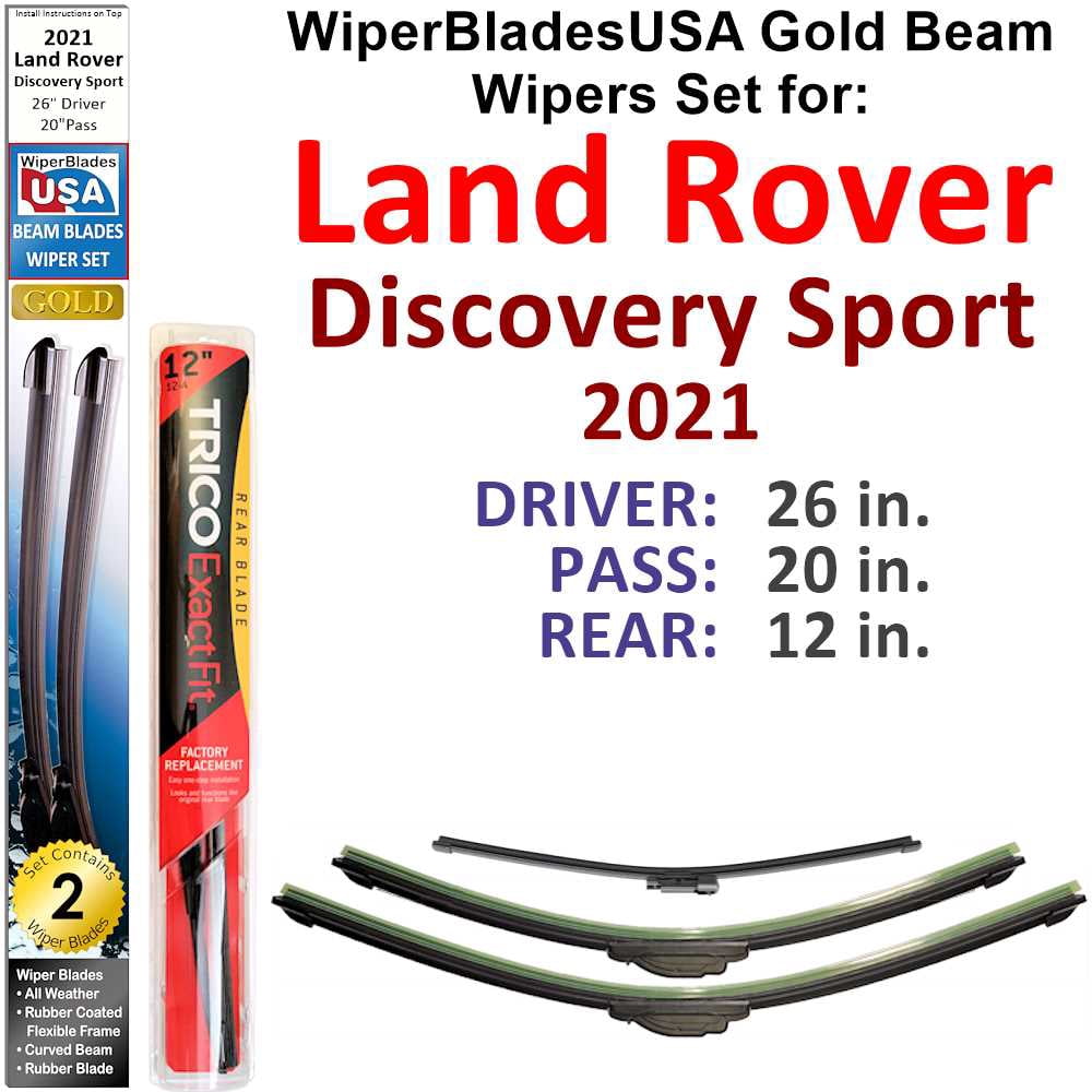 2021 Land Rover Discovery Sport Beam Wiper Blades Wipers WBUSA (Set of ...