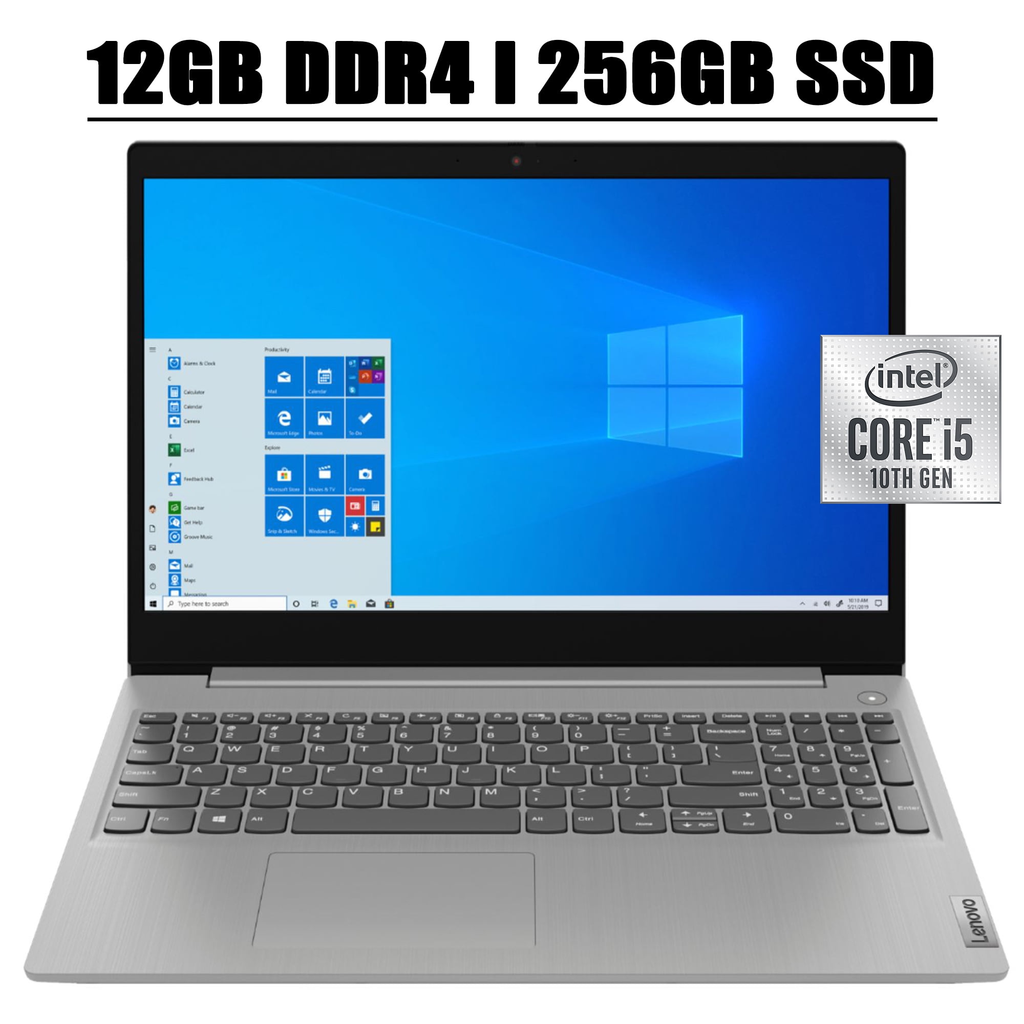 2021 Lenovo Ideapad 3 15 Premium Laptop Computer I 15.6" HD Touchscreen Display I 10th Gen Intel ...