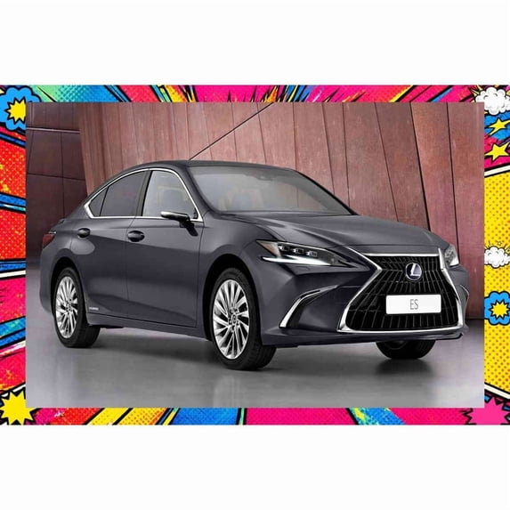2021 Lexus ES Hybrid EU - Pop Art Edition | 24x36 Inch Laminated Poster ...