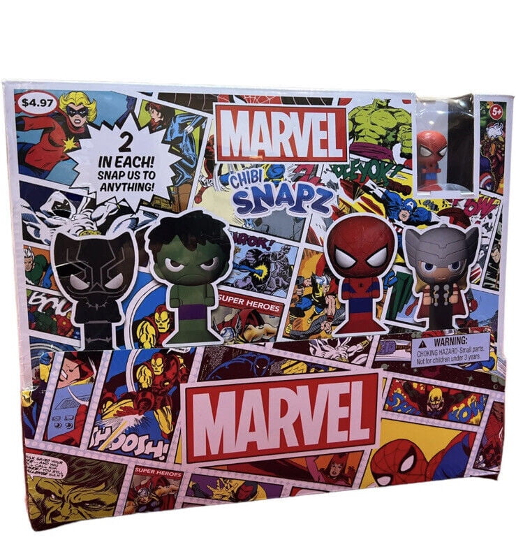 2021 Marvel Blind Pick Chibi Snapz 18 Count Sealed in Display Box ...