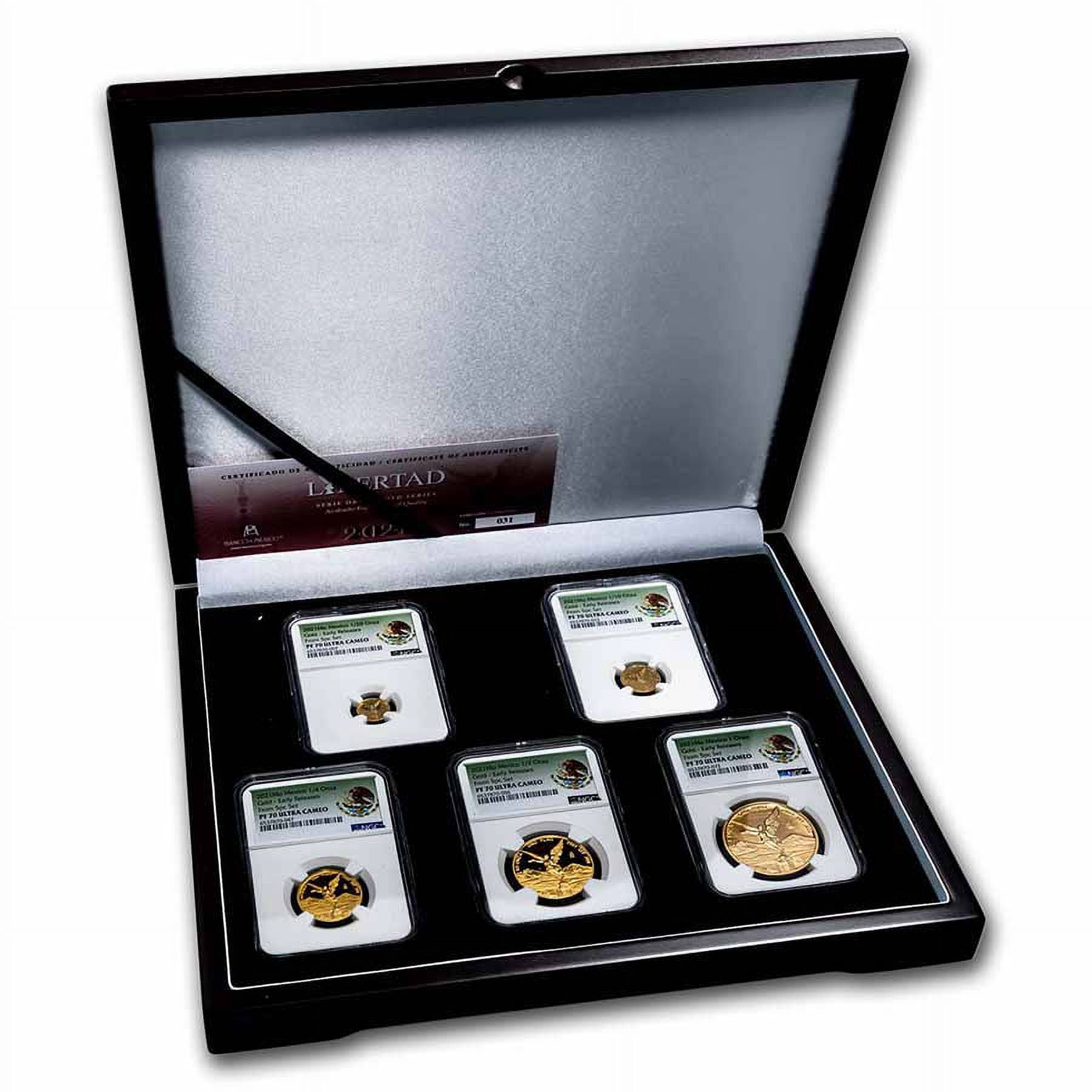 2021 Mexico 5-Coin Gold Libertad Set PF-70 NGC (Green Label) - Walmart.com