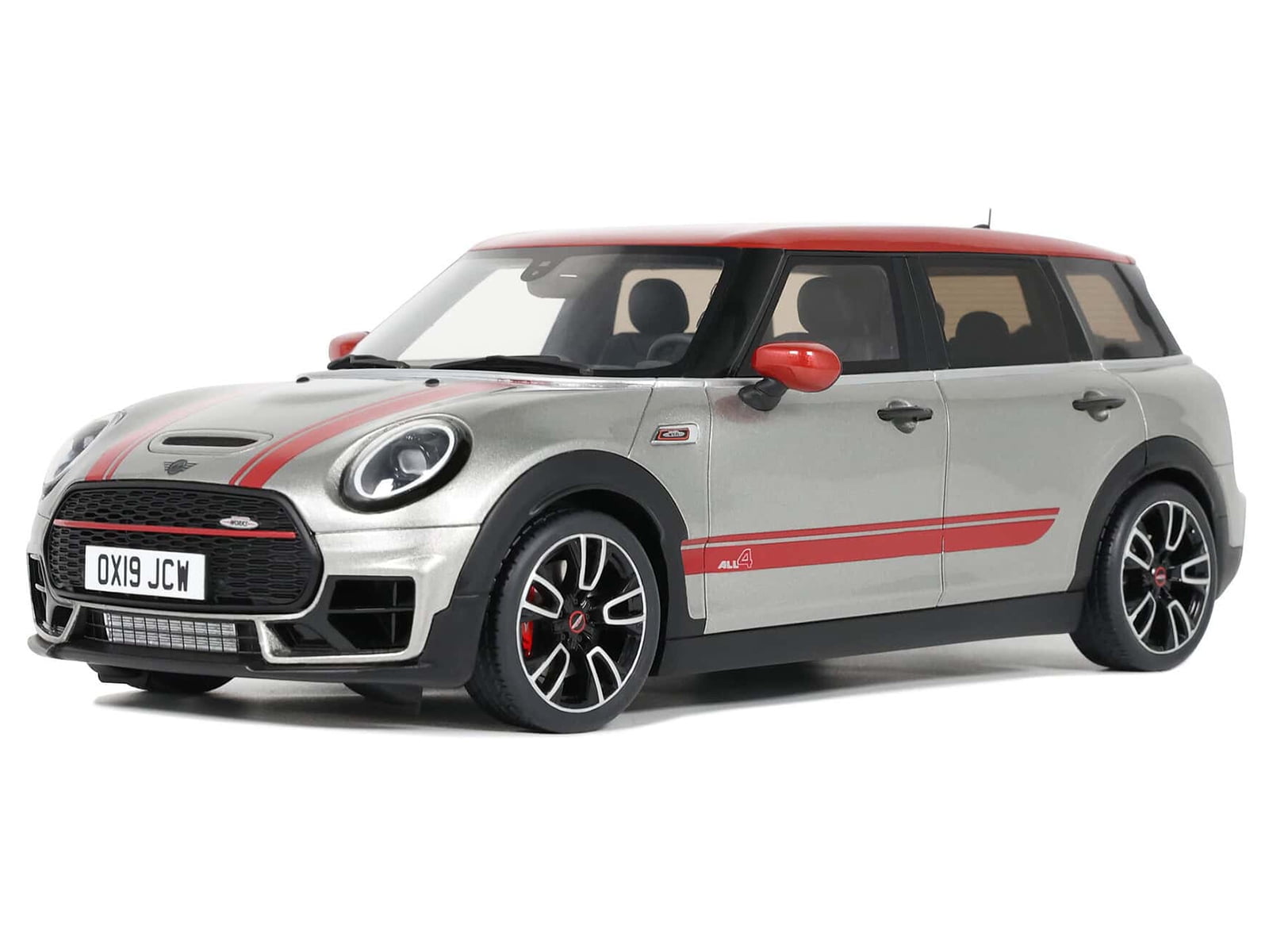 2021 Mini Clubman (F54) JCW Melting Silver with Red Stripes and Top ...