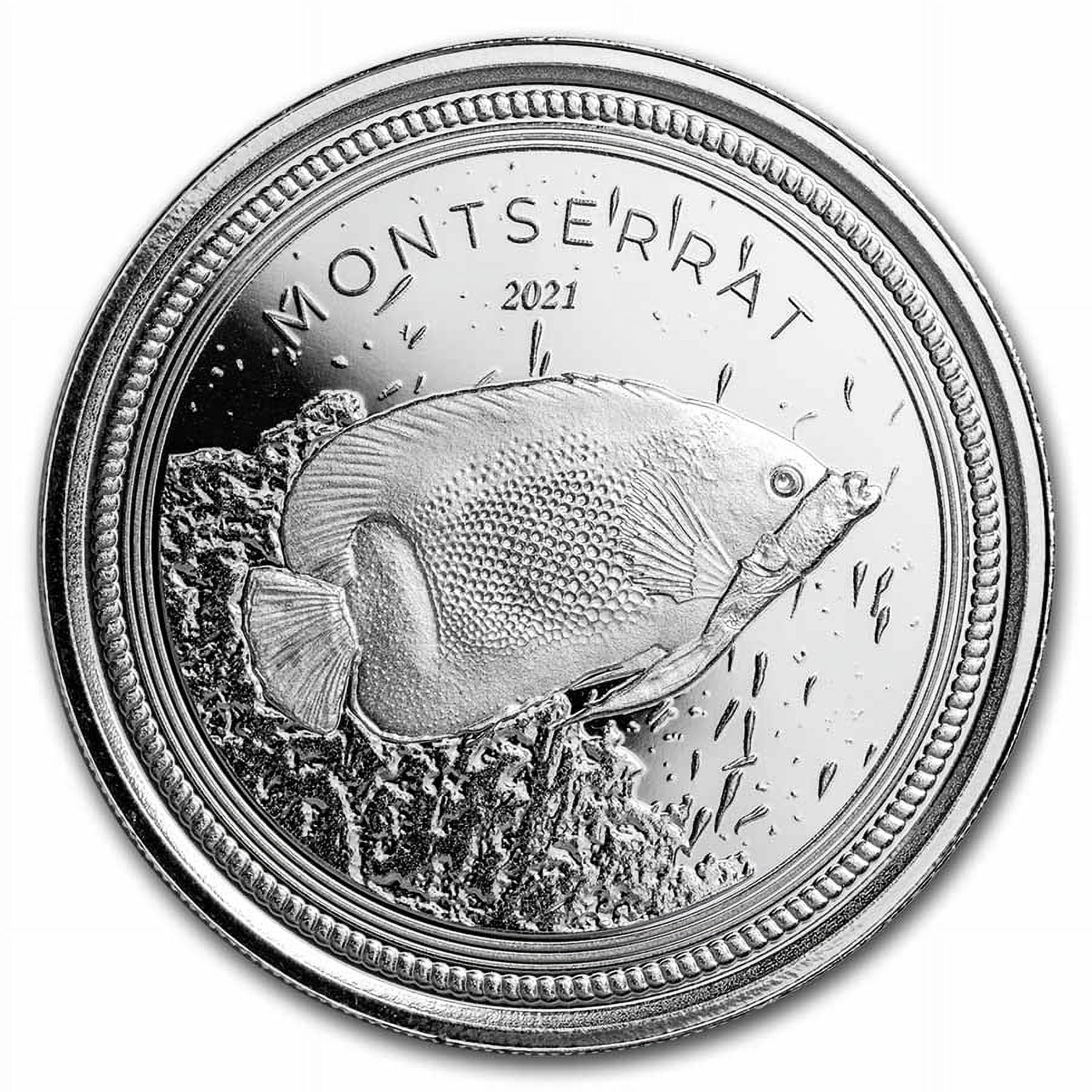 2021 Montserrat 1 oz Silver Blue Girdled Angelfish BU - Walmart.com