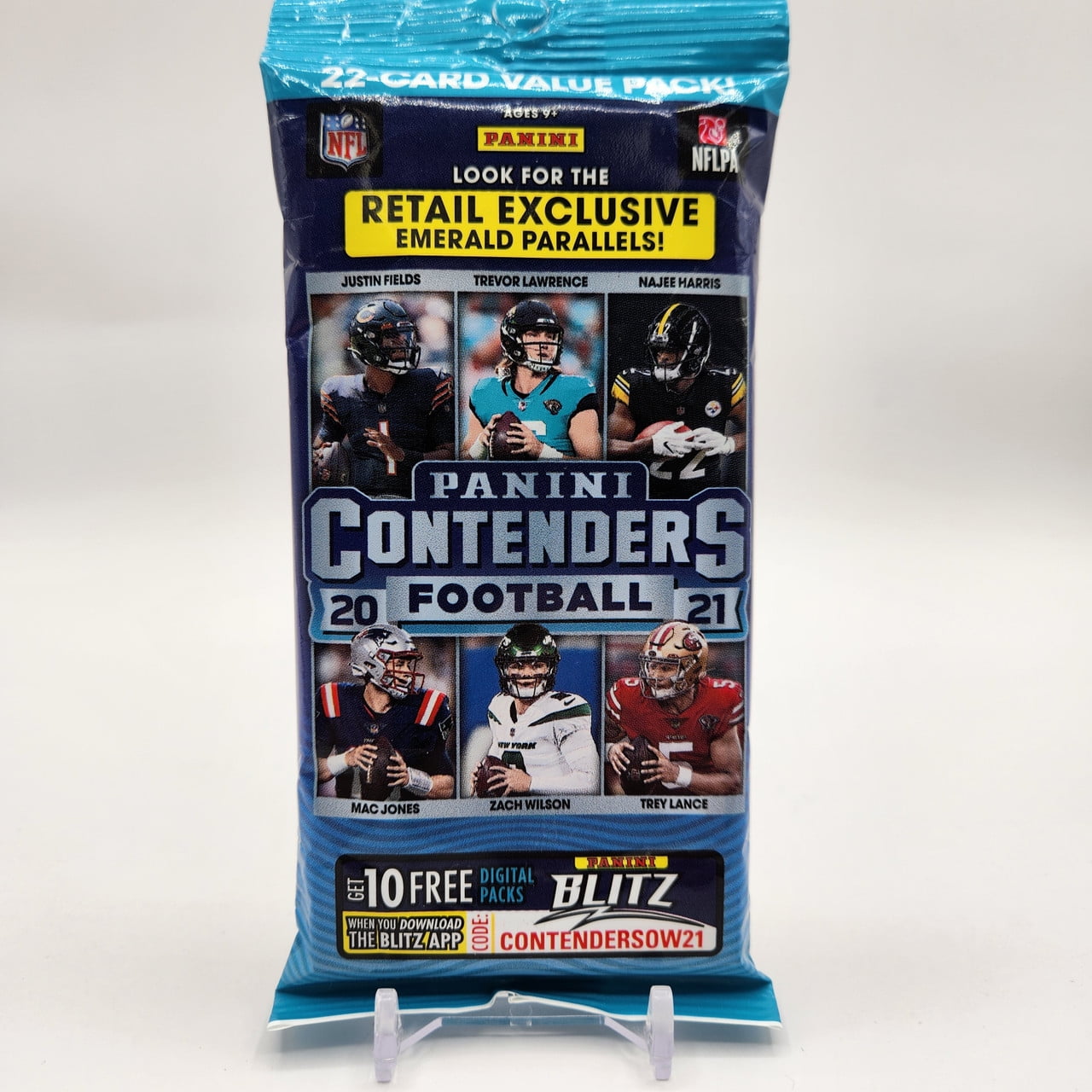 2021 Panini NFL Contenders Football Fat Pack | 22 Trading Cards ...