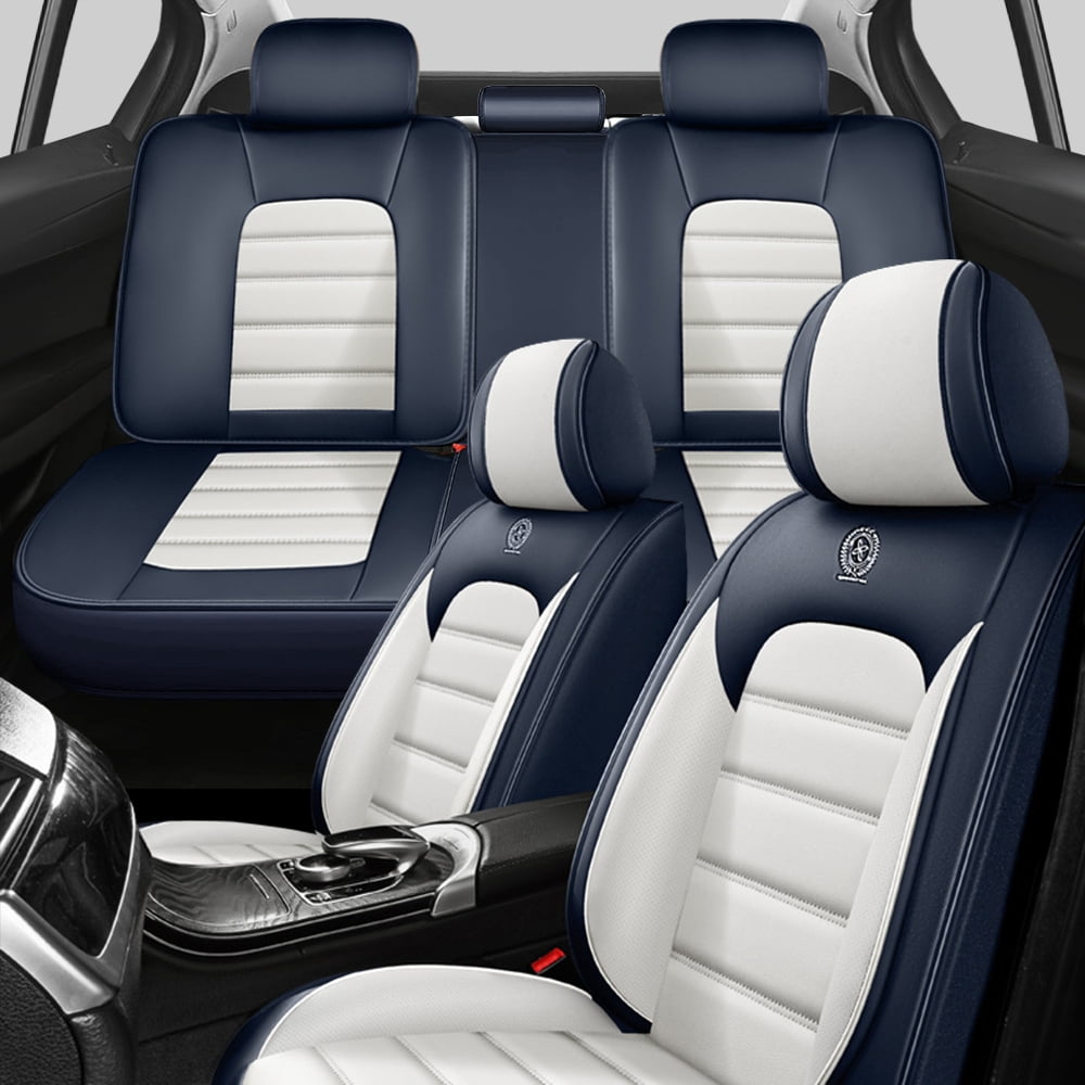 2021 for NISSAN ROGUE SPORT Car Seat Cover, PU Leather 5 Piece Full Set ...