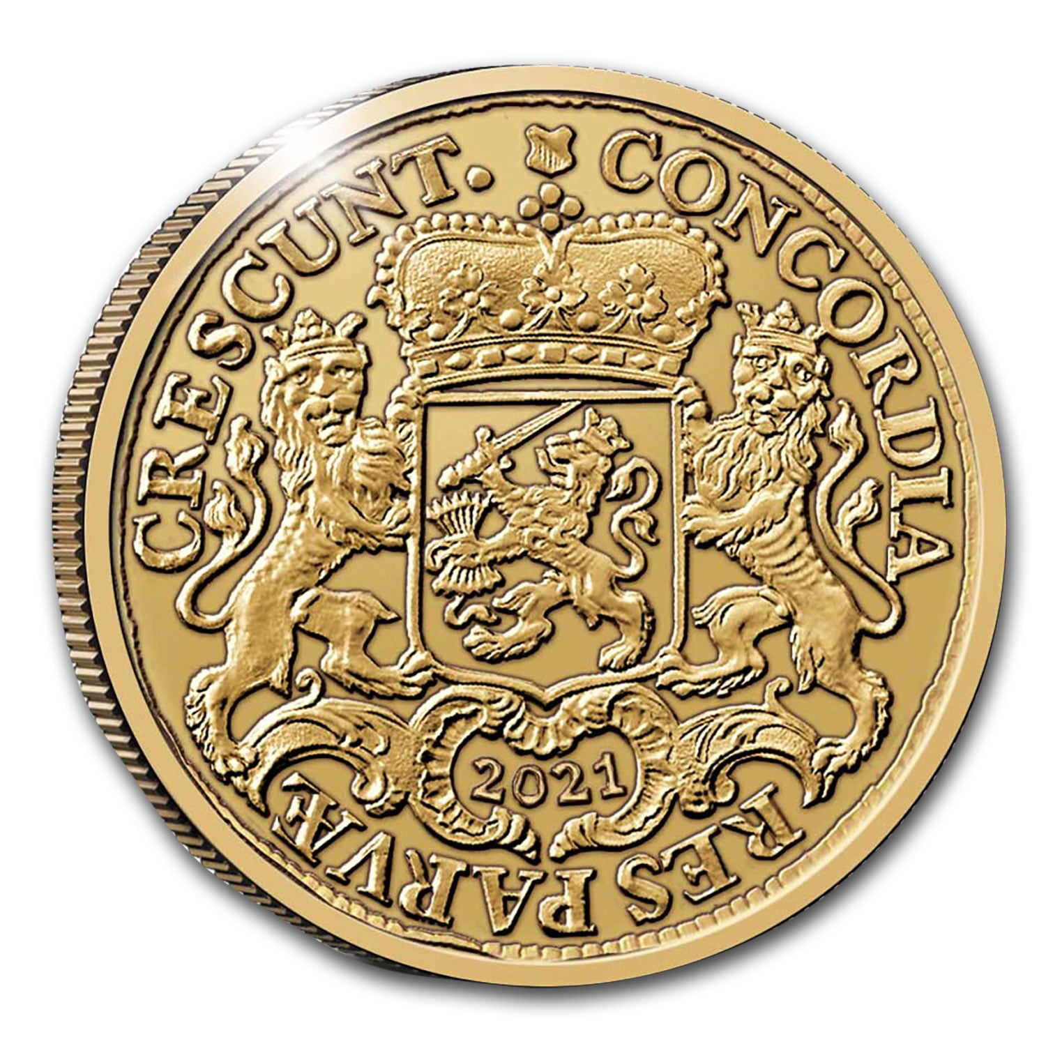 2021 Netherlands 1 oz Proof Gold Ducaton Rider (w/Delft Box) - Walmart.com