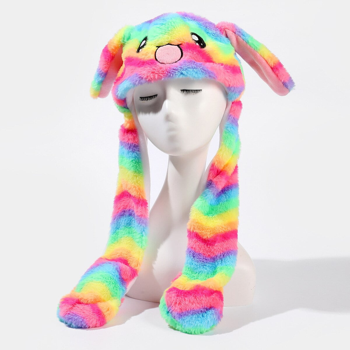 2021 New Halloween Men's and Women's Rabbit Hats Plush Ears Activity ...