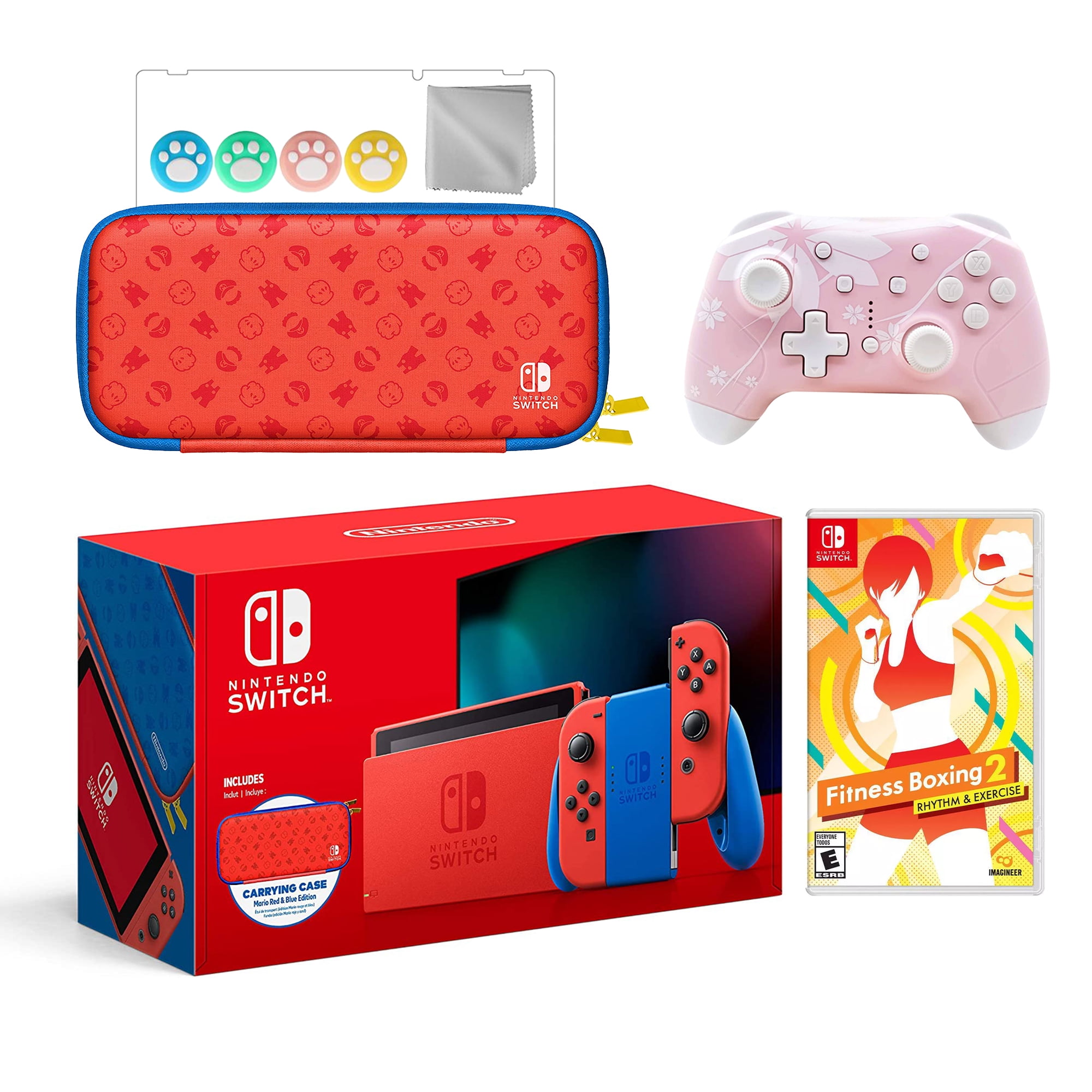 2021 New Nintendo Switch Mario Red & Blue Limited Edition with Mario ...