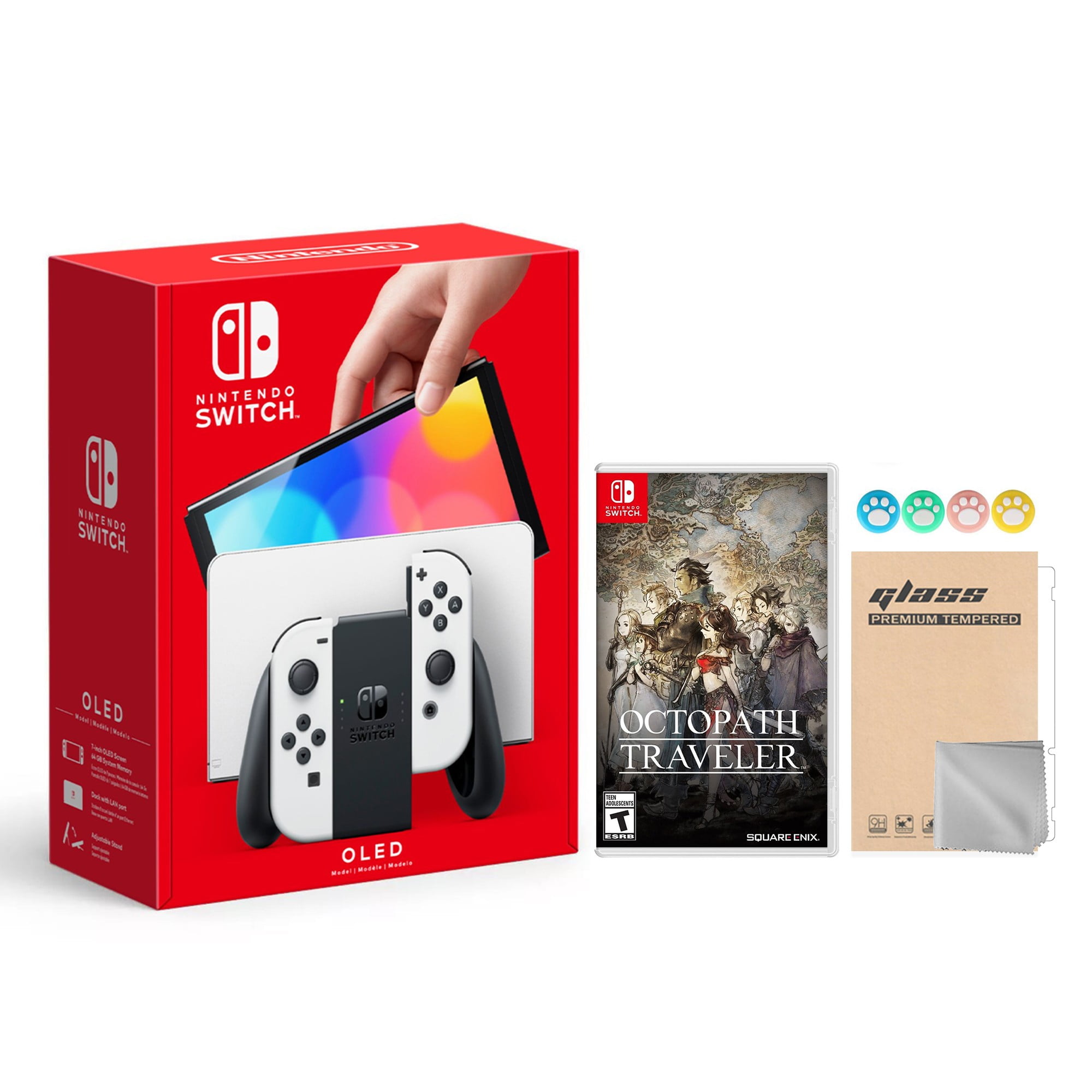 2021 New Nintendo Switch OLED Model White Joy Con 64GB Console Improved ...