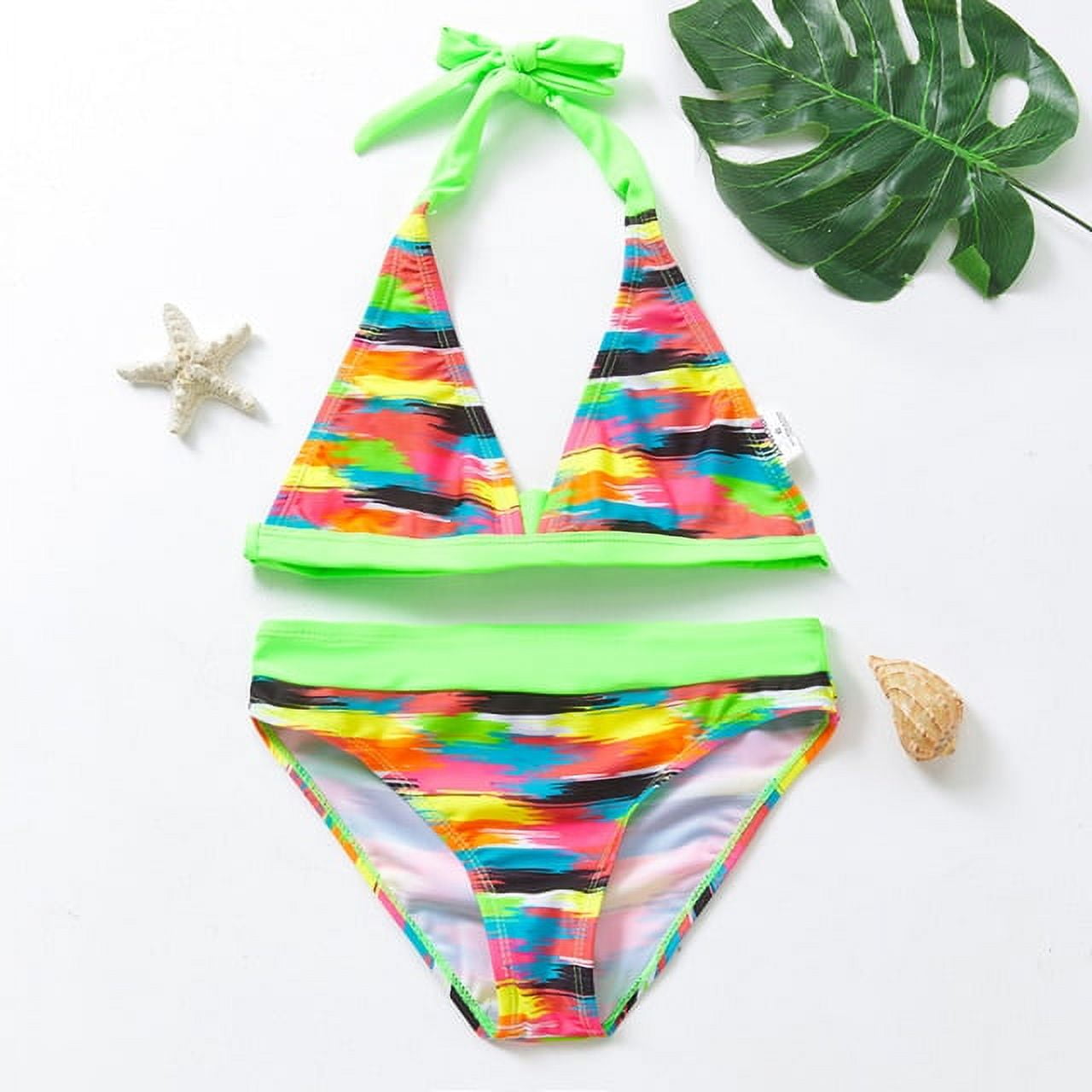 2021 New Two Piece Tankini Suits for Girls Swimsuit Children Swimwear ...