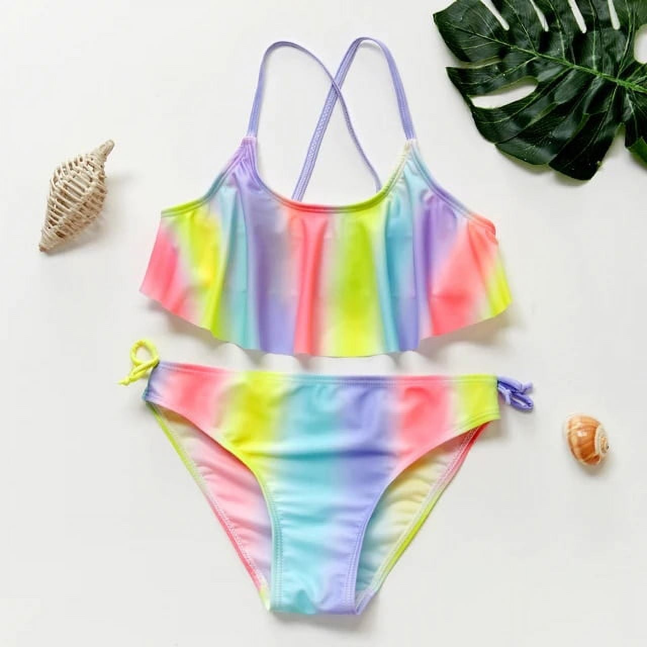 2021 New Two Piece Tankini Suits for Girls Swimsuit Children Swimwear ...