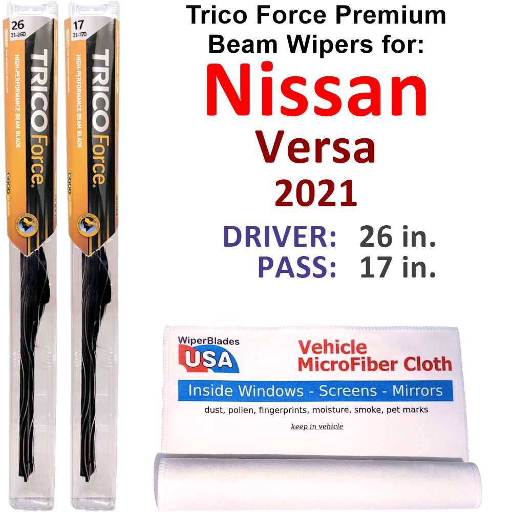 2021 Nissan Versa Performance Beam Wipers (Set of 2) - Walmart.com