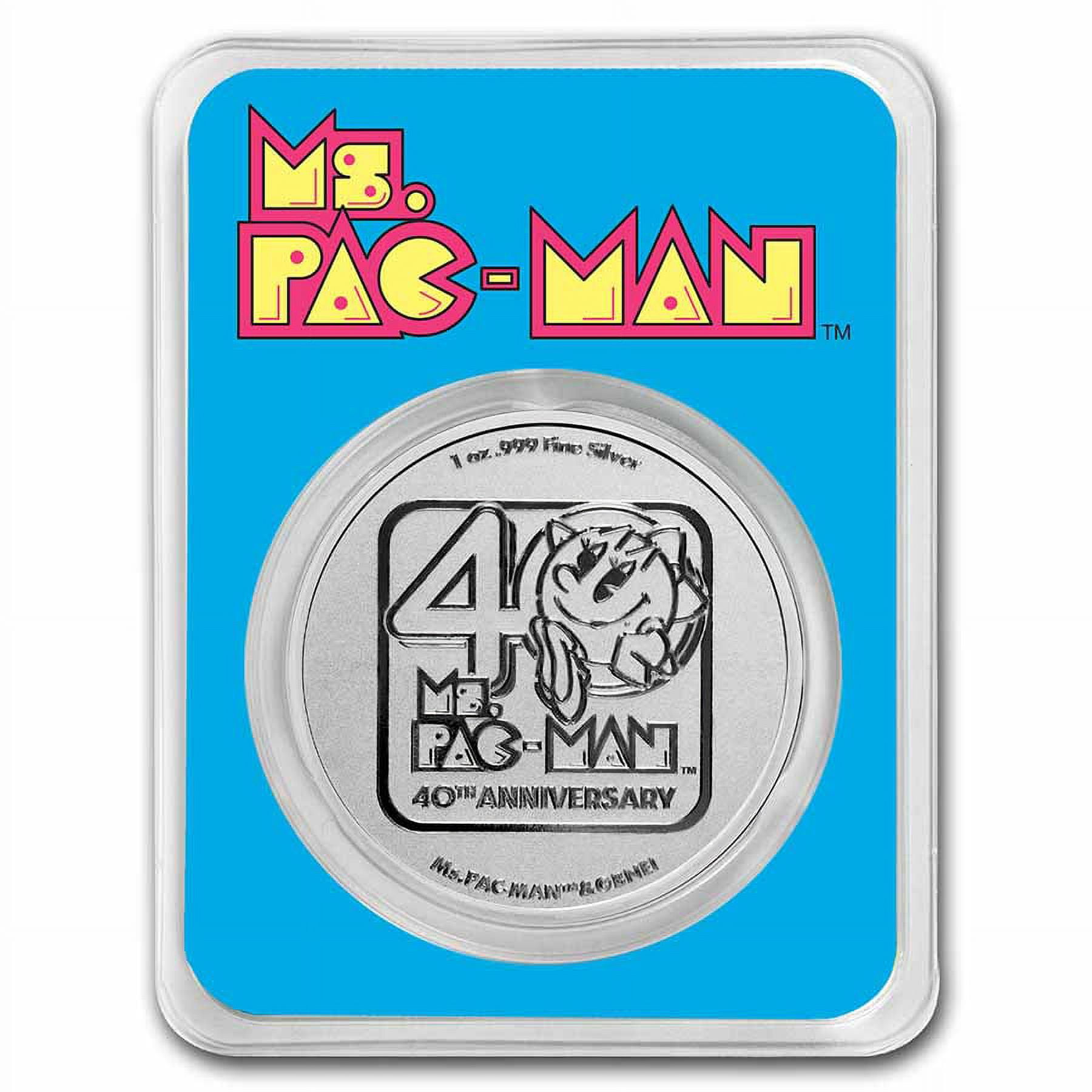 2021 Niue 1 oz Ag $2 Ms.PAC-MAN™ 40th Anniversary Coin in TEP - Walmart.com