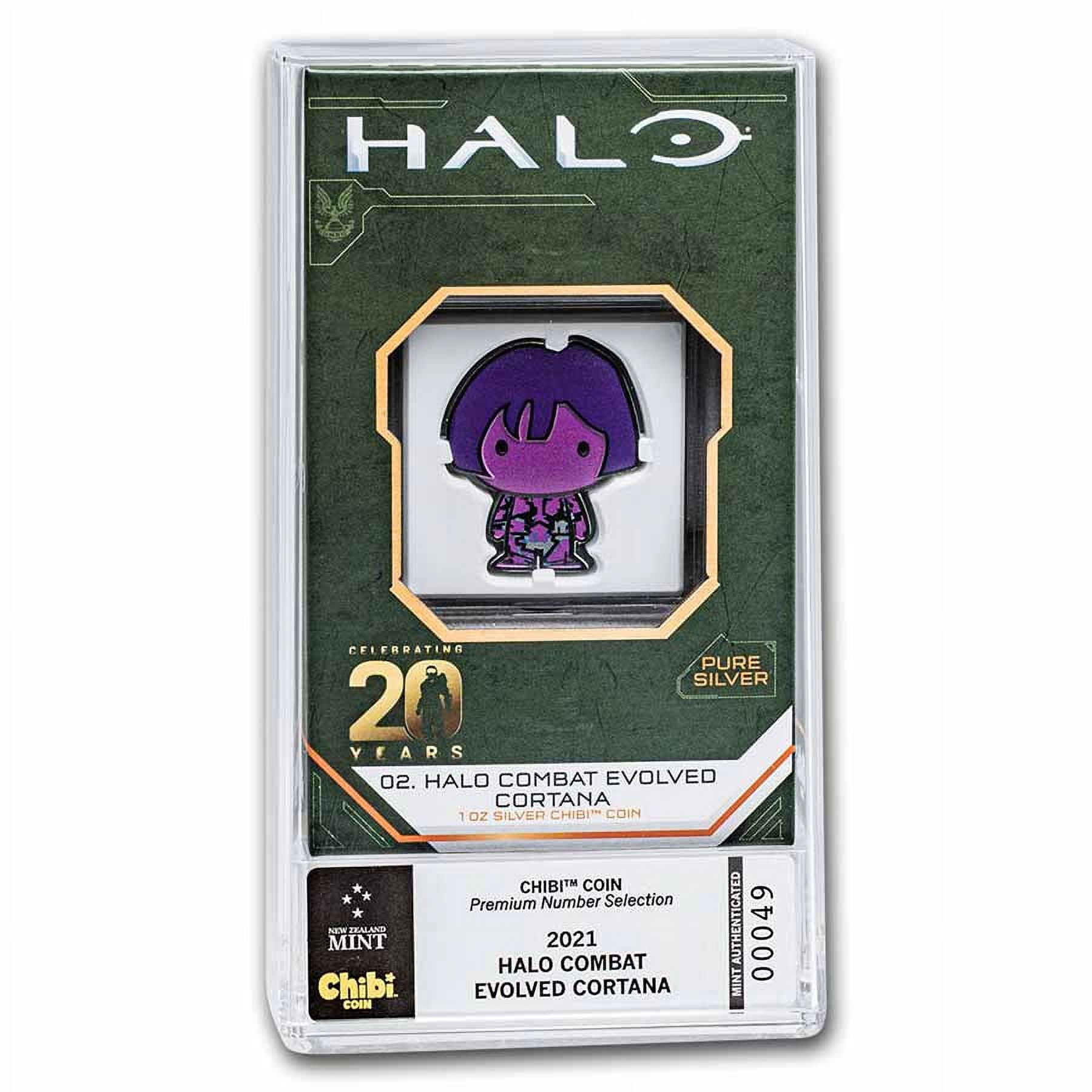 2021 Niue 1 oz Silver Chibi Coin: Cortana (Numbered Premium) - Walmart.com