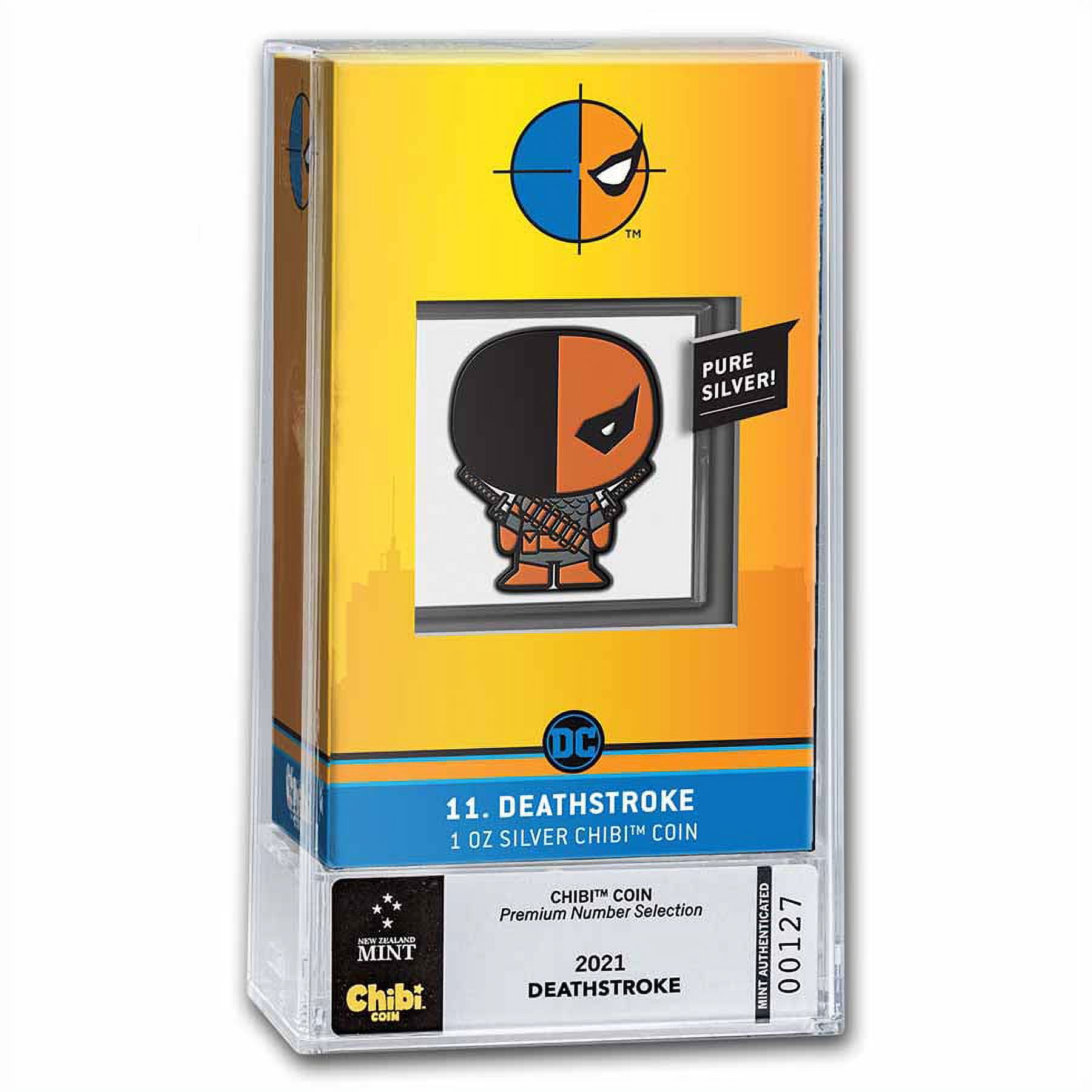 2021 Niue 1 oz Silver Chibi Coin: Deathstroke (Numbered Premium ...