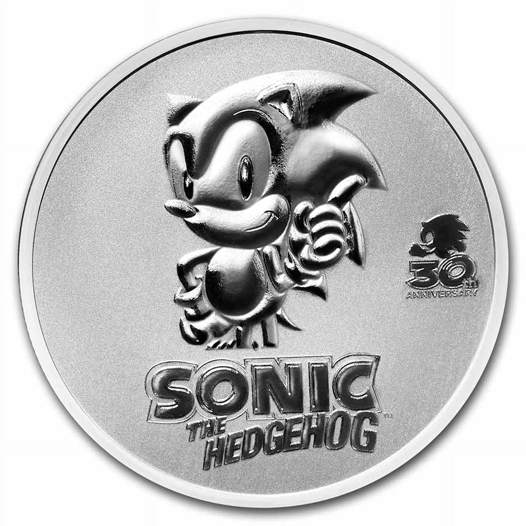 2021 Niue 1 oz Silver Sonic the Hedgehog 30th Anniversary Coin BU ...