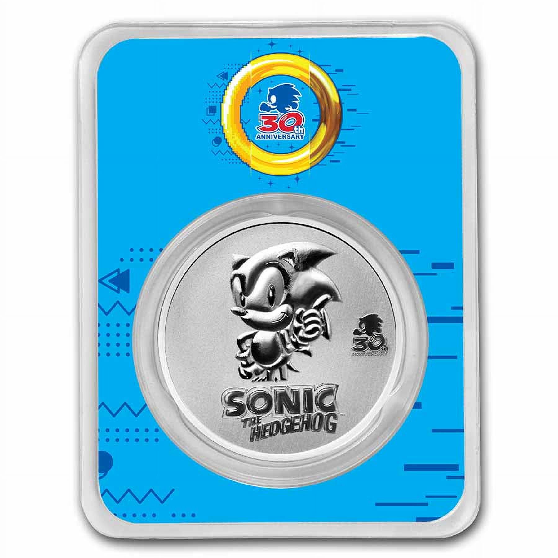 2021 Niue Sonic the Hedgehog 30th Anniversary 1 oz Silver Coin (w/TEP ...