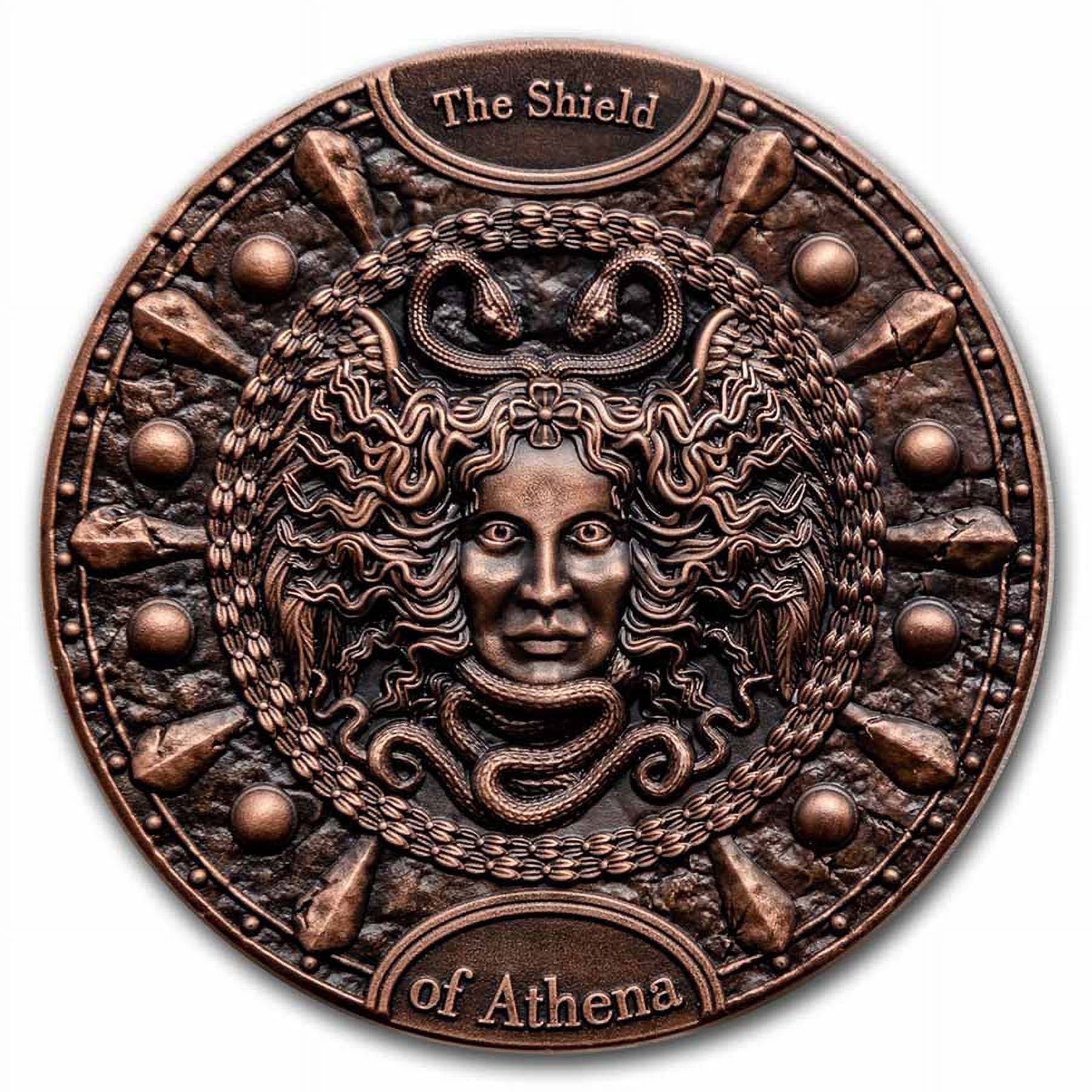 2021 Niue 2 oz Silver Shield of Athena with Copper Plating - Walmart.com