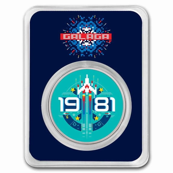 2021 Niue Colorized 1 oz Ag $2 GALAGA™ 40th Anniversary BU - Walmart.com