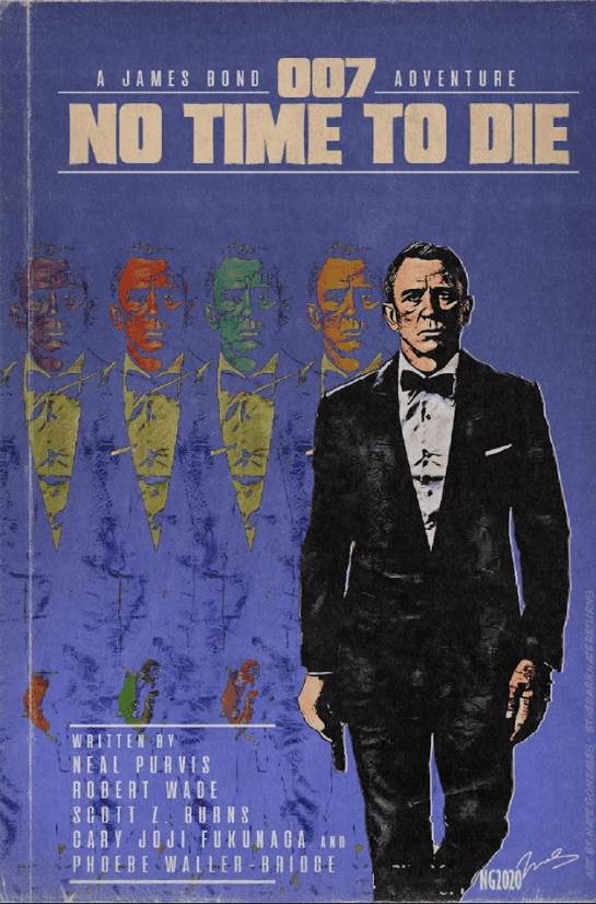 2021 No Time to Die Movie Poster 24x36 James Bond Action Thriller Film ...
