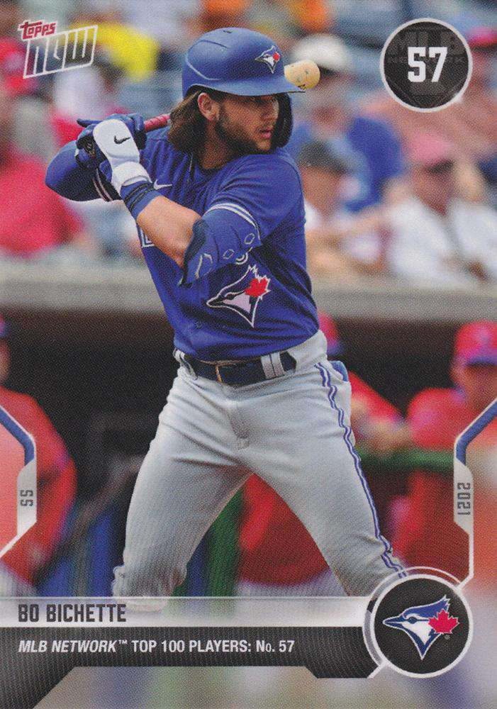 2021 Now MLB Network Top 100 Bo Bichette Trading Card #T-57 - Walmart.com