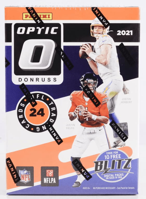 2021 Panini Donruss Optic NFL Football Trading Card Blaster Box (Purple ...